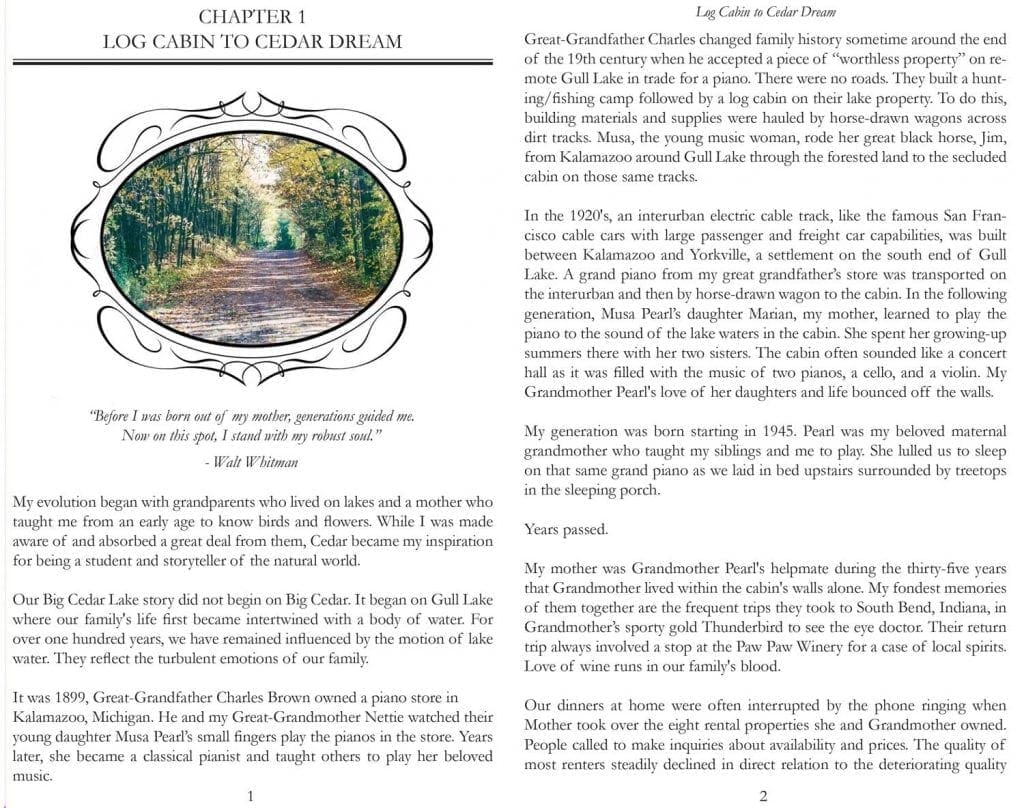 Cedar Book - Woodchuck Arts