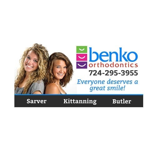 Benko Orthodontics Billboard Design - Woodchuck Arts Creative Design